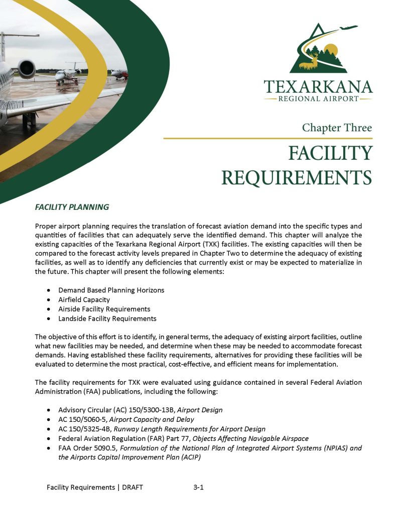 Master Plan Documents - Texarkana Regional Airport Master Plan Update